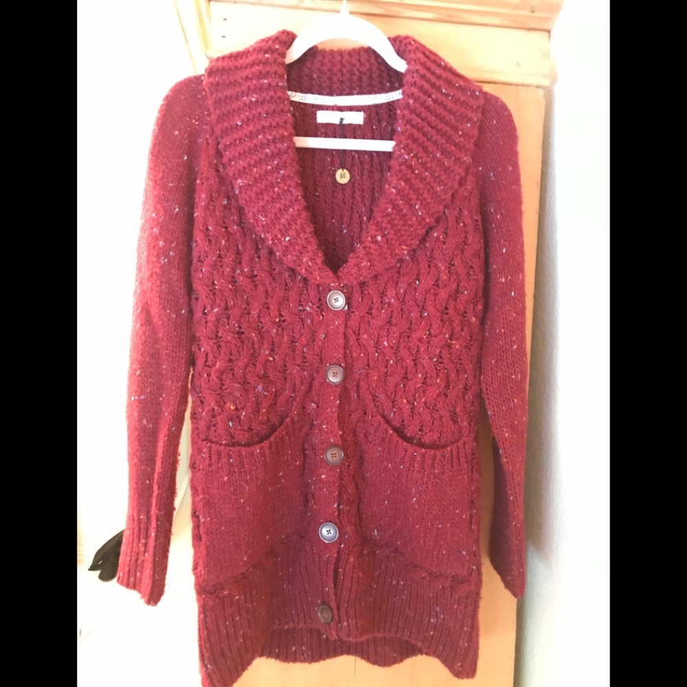 Anthro Isabella Sinclair Farfar Cardigan - Gem